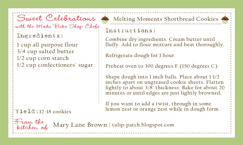 The Tulip Patch: Moda Bake Shop Sweet Celebrations Blog Hop