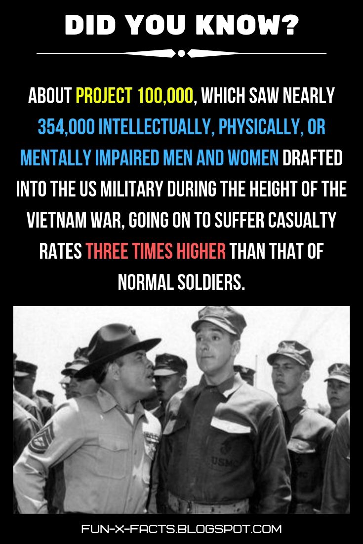 Project 100,000 (also McNamara's 100,000) | Amazing WTF Facts