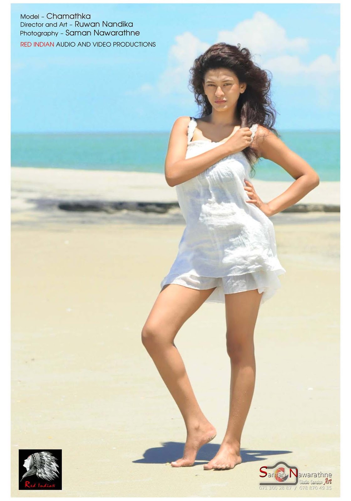 Chamathka Lakmini Hot Beach Photo Shoot