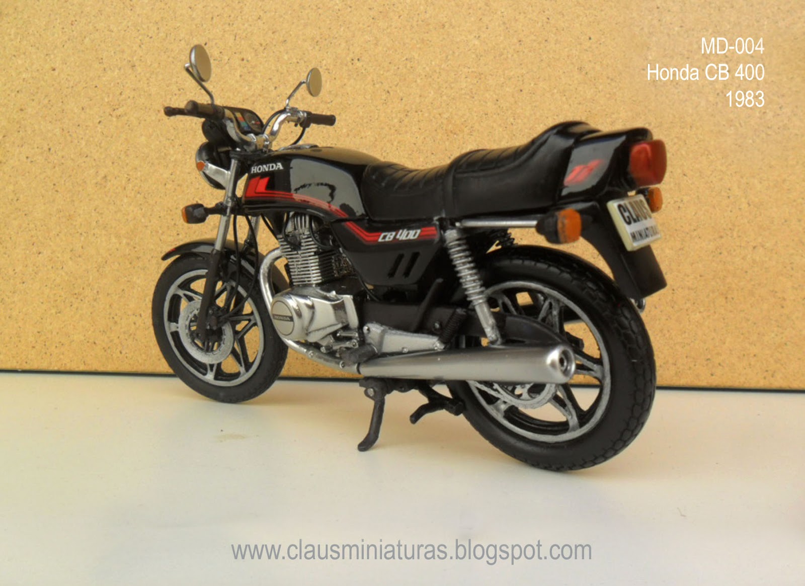 Claus Miniaturas: Miniatura Honda CB 400 1983