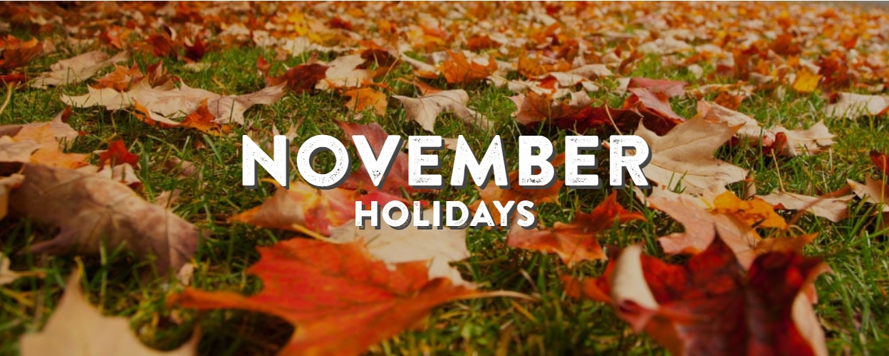 November Holidays in 2020