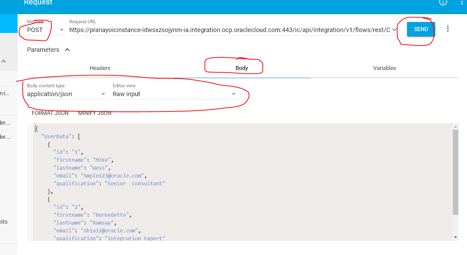 Create a REST API in OIC Service to insert data in OnPrem Database