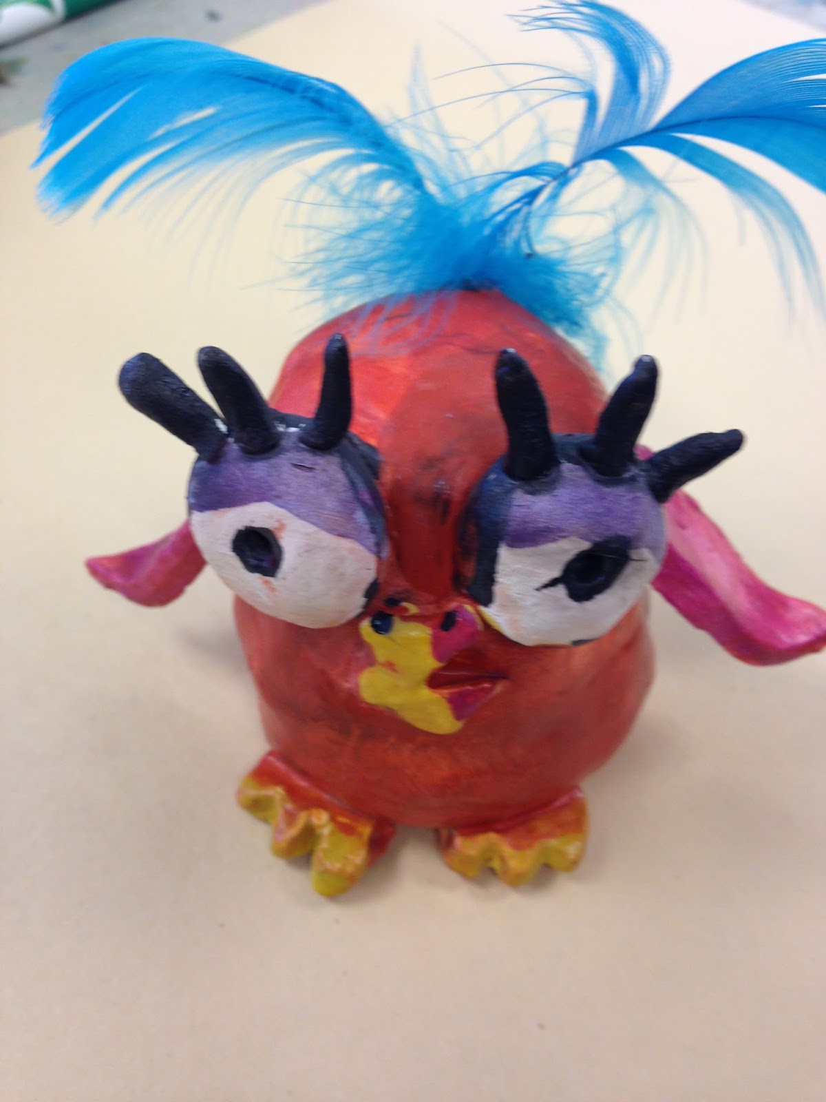 Art Room Blog: 3rd Grade Clay Birds...