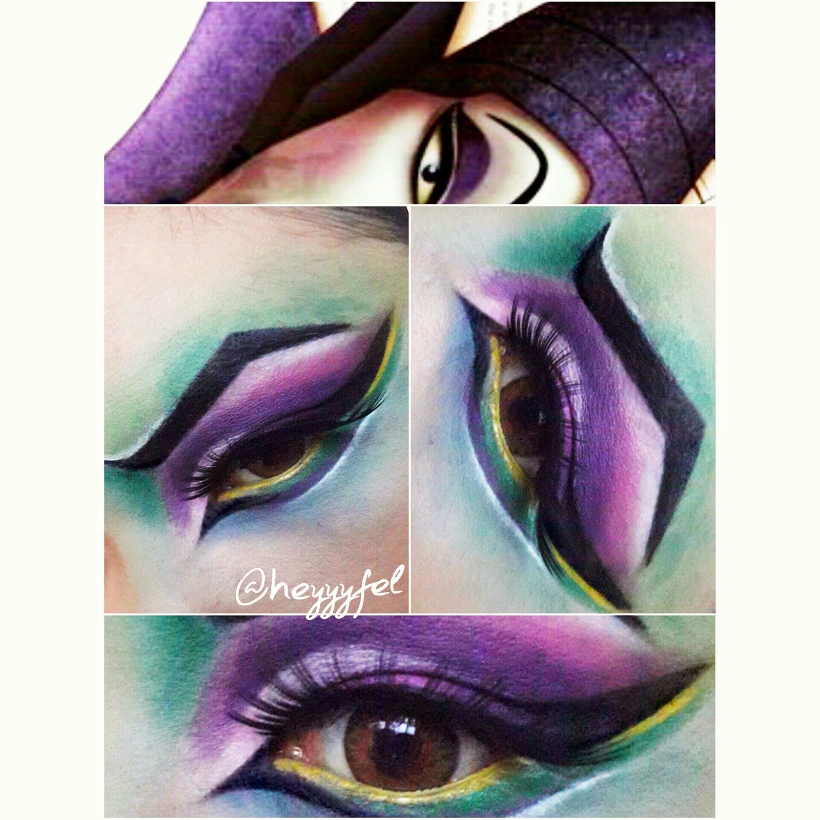 bubblegum-happiness: EYEspiration : [ Maleficent ] Inspired Eye Makeup