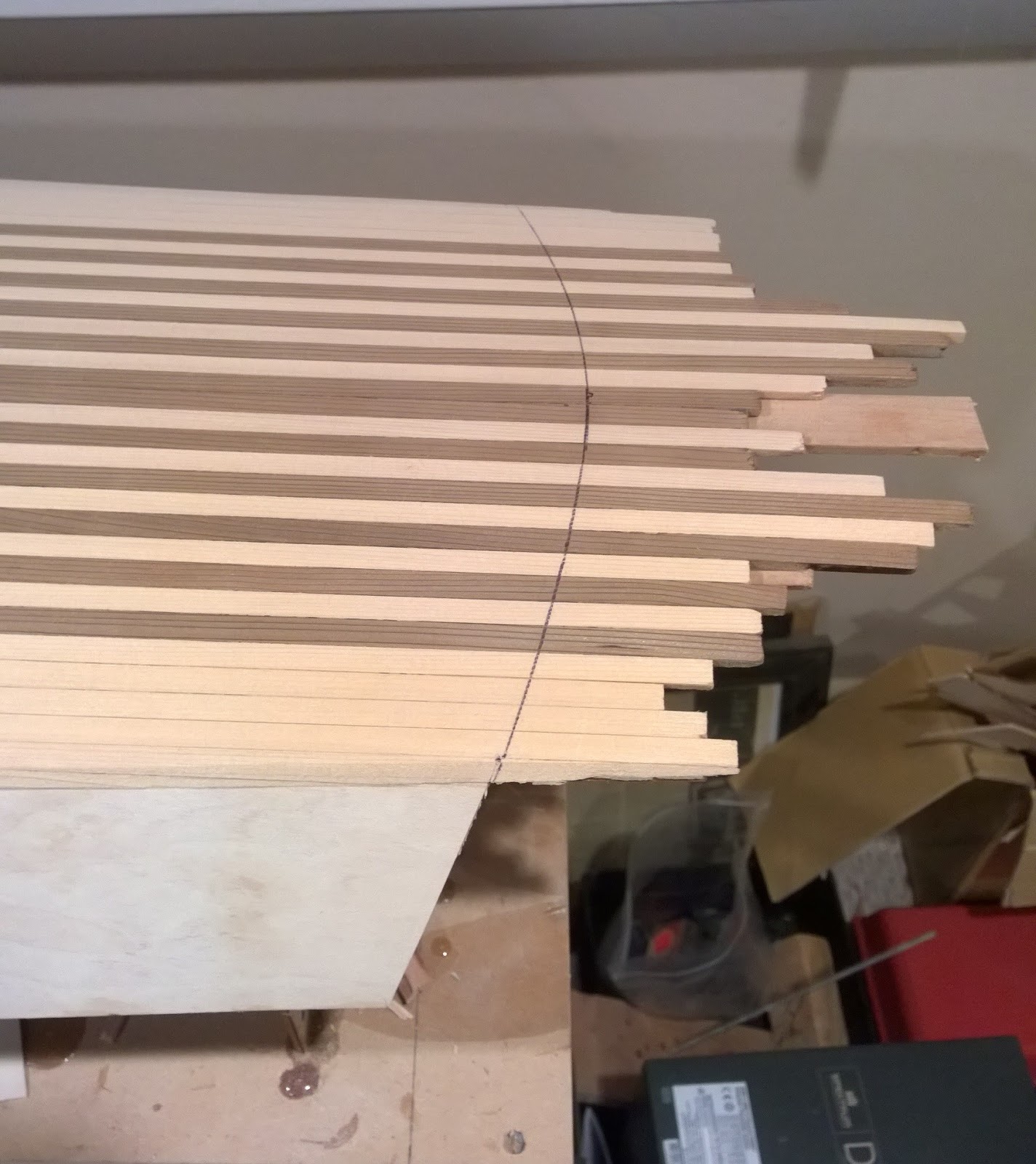 Cut and raked the transom on my Star 47.5x RC Sailboat