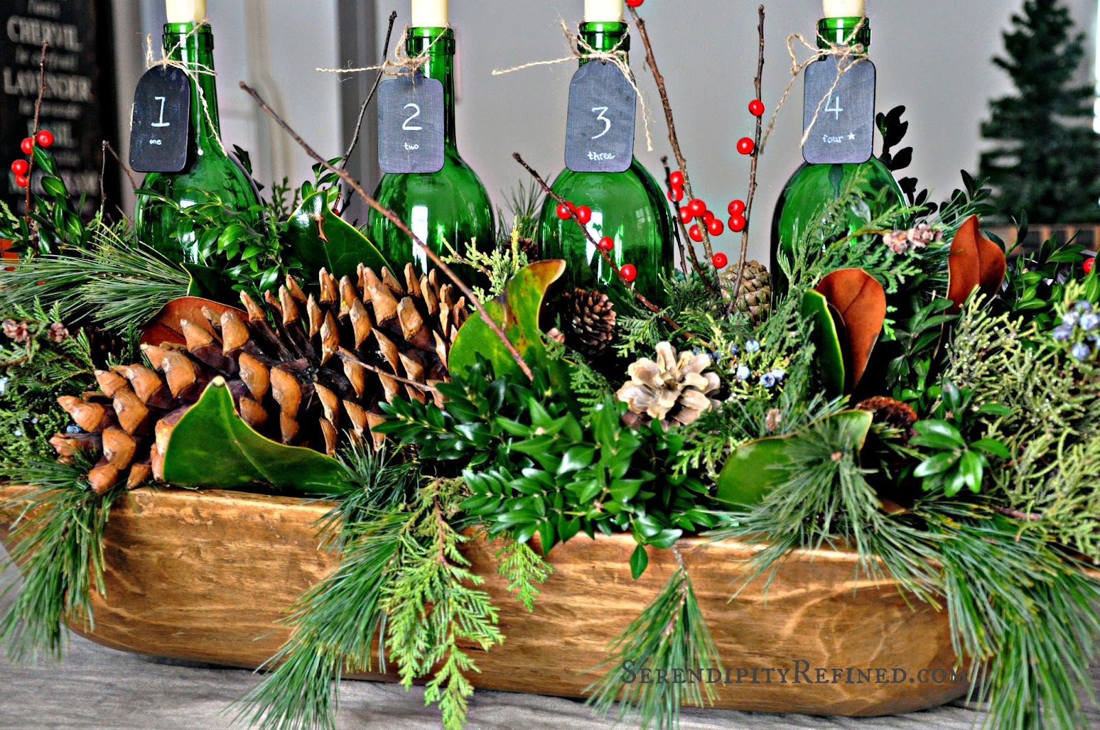 Serendipity Refined Blog: Simple, Rustic Advent Wreath