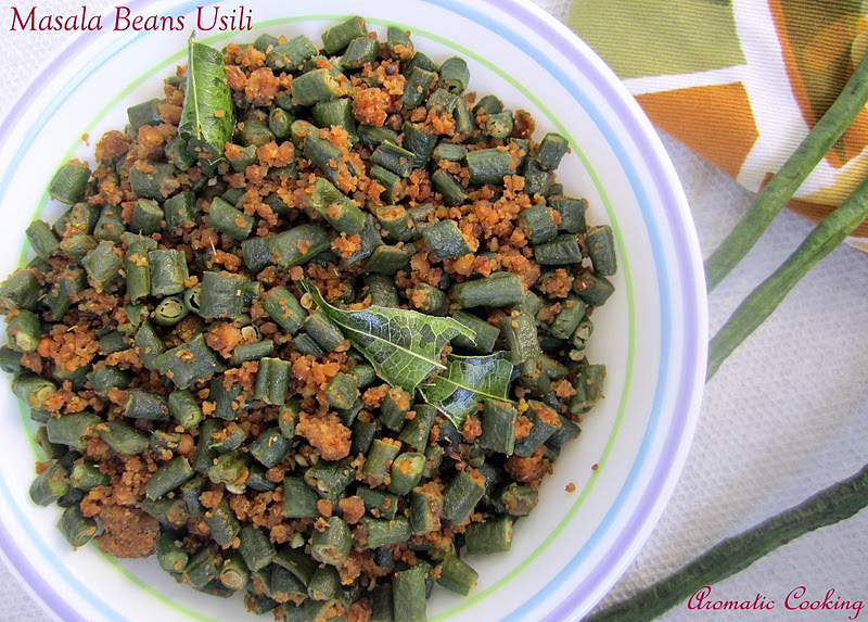 Aromatic Cooking: Long Beans Masala Usili