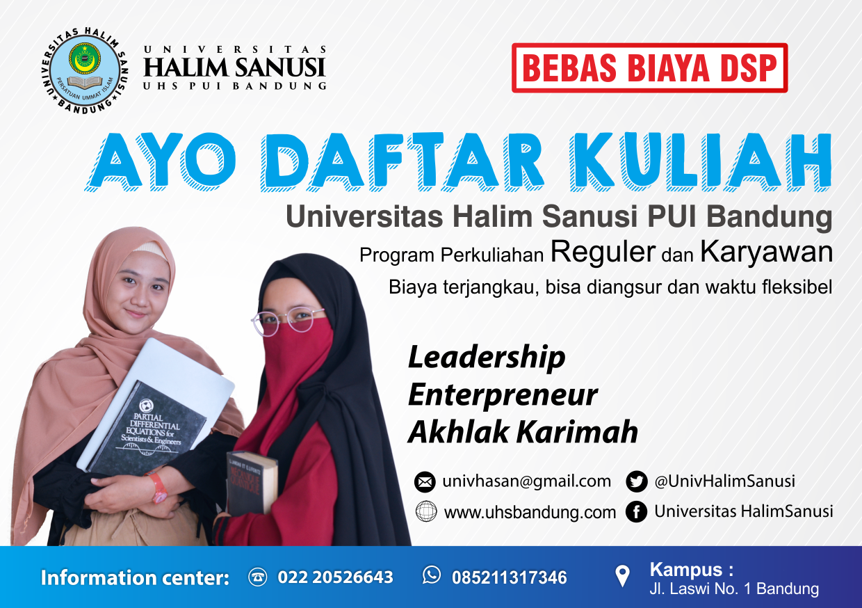 Universitas Halim Sanusi PUI Bandung Menerima Pendaftaran Mahasiswa ... Universitas Halim Sanusi PUI Bandung Menerima Pendaftaran Mahasiswa ...