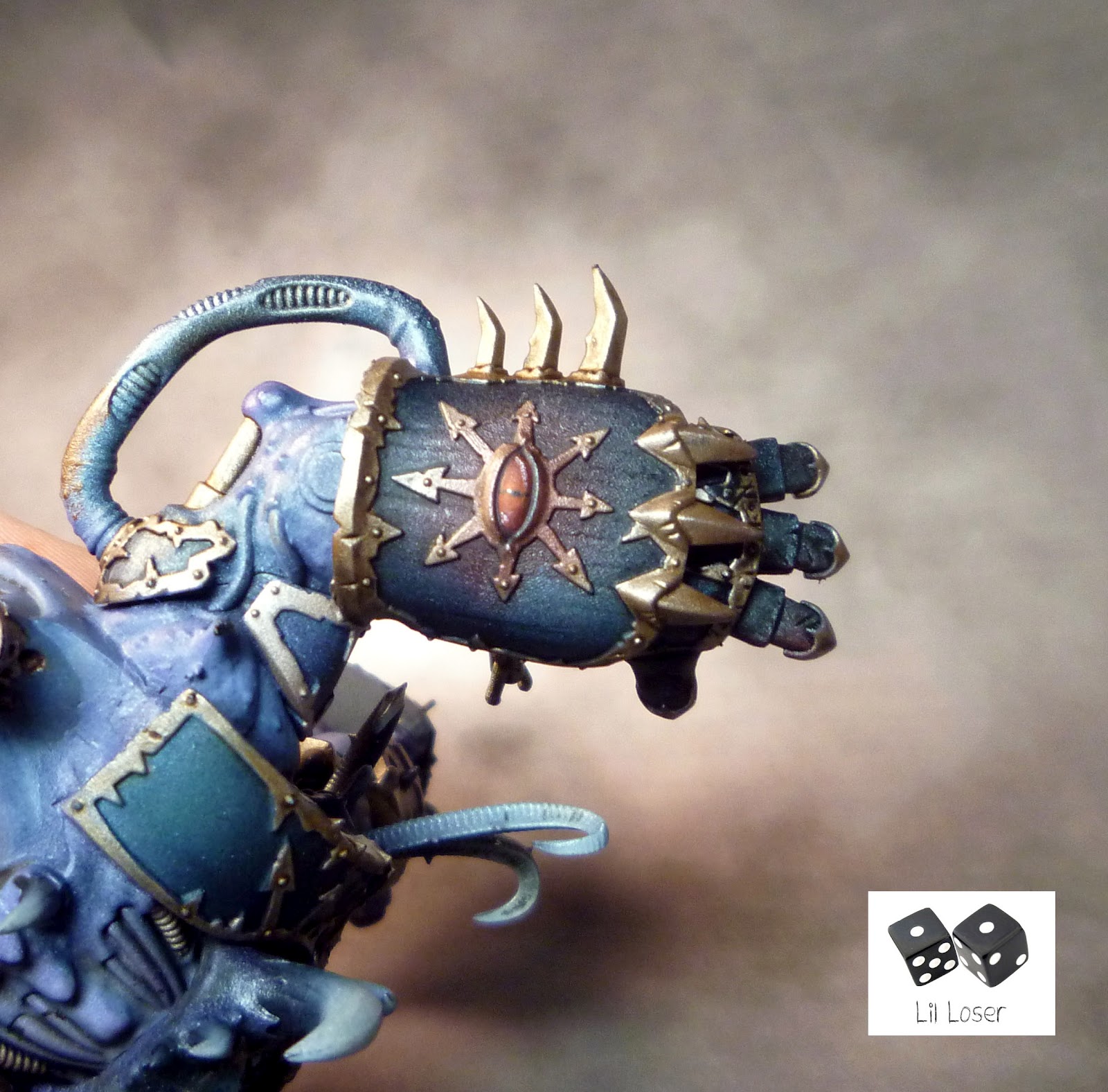 {Commission} Black Legion Hellbrute from DArk Vengeance on Lava Base ...