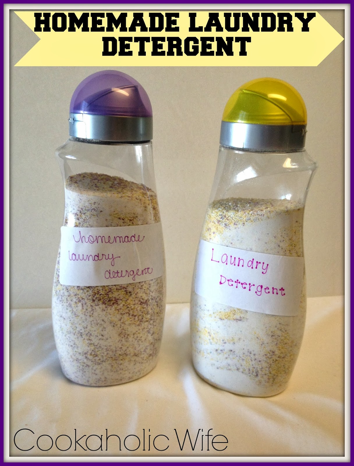 Homemade Laundry Detergent - Cookaholic Wife