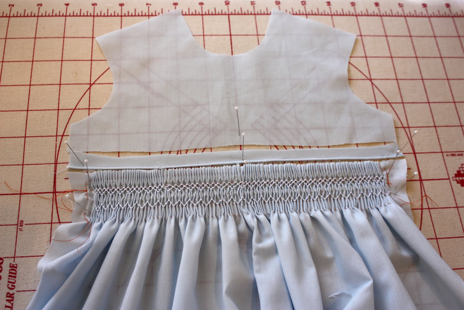 Creations By Michie` Blog: Sizing The Pleated Piece For Smocking