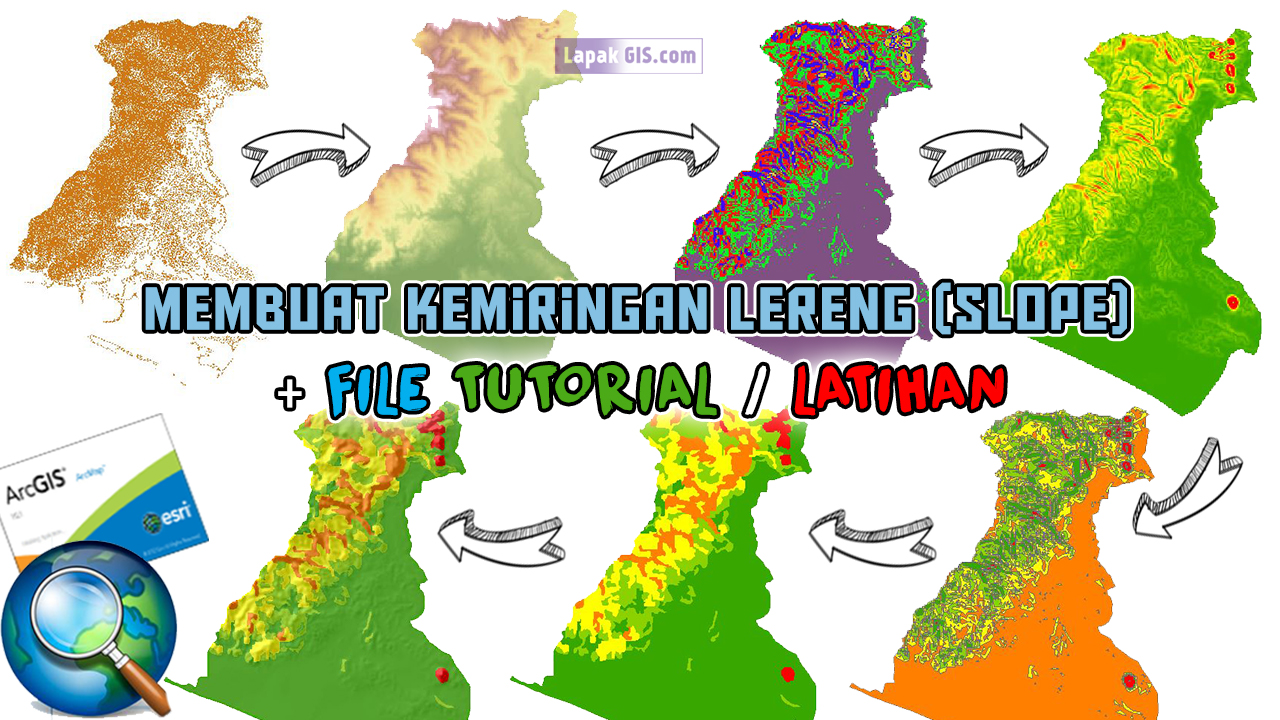 Membuat Kemiringan Lereng (Slope) berdasarkan Garis Kontur Lengkap ...