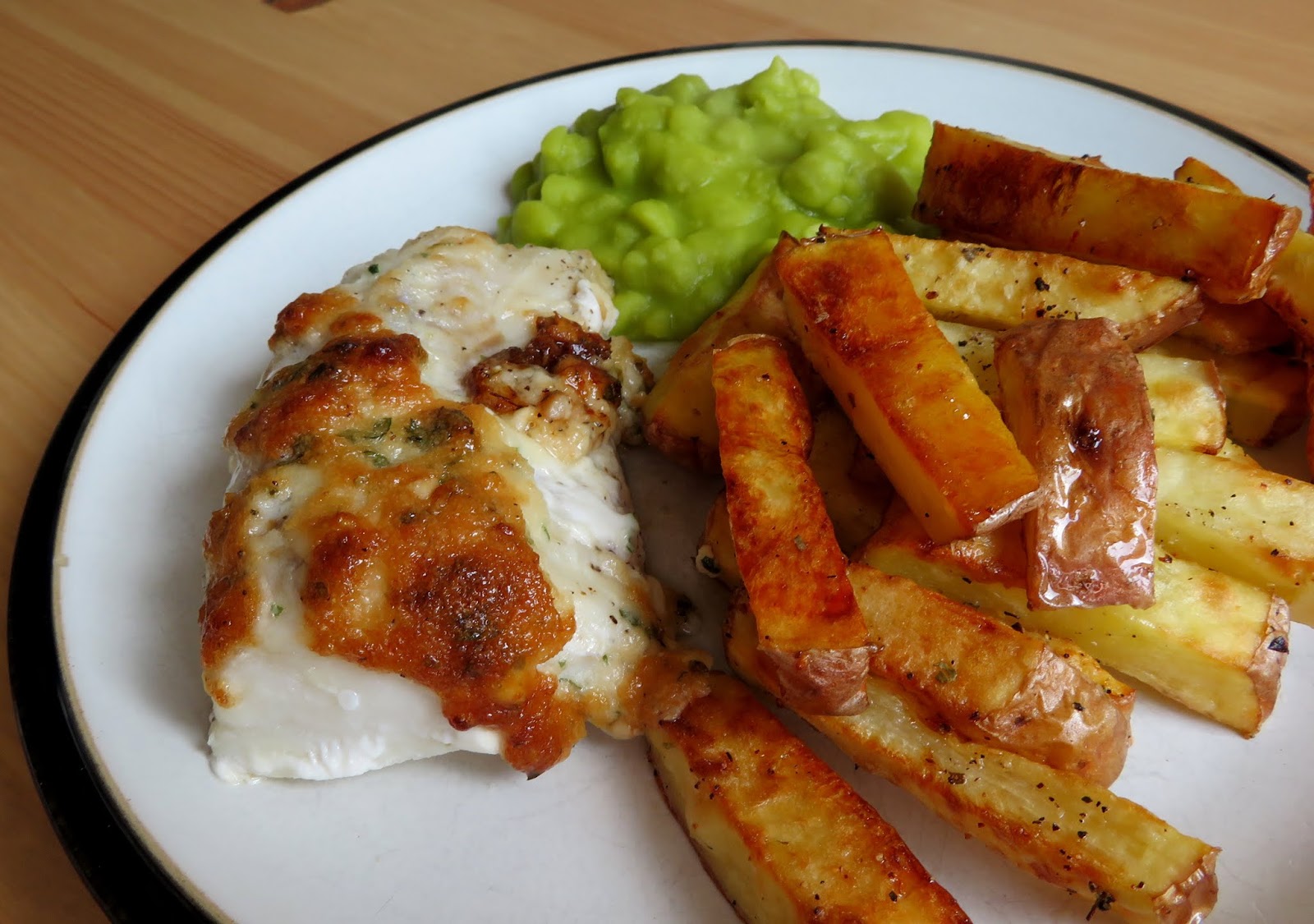 Garlic Herbed Cod & Chips | The English Kitchen