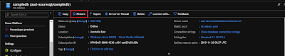Anupama Natarajan: Data Platform Tips 17 - Restore database on Azure ...