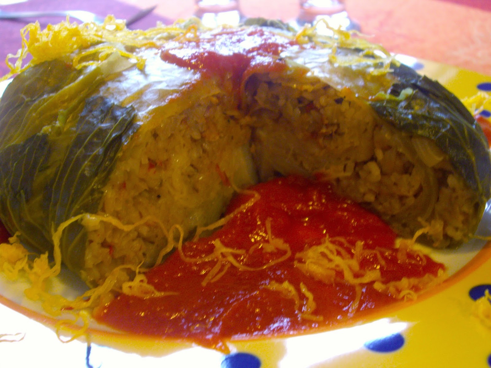 Harinaygasolina: COMO RELLENAR UN REPOLLO ENTERO. REPOLLO RELLENO DE ...
