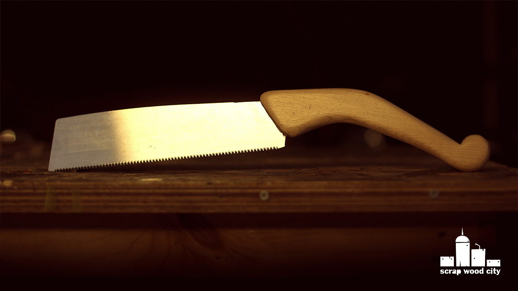 scrap wood city: How I made a DIY wooden handle for a Japanese pull saw