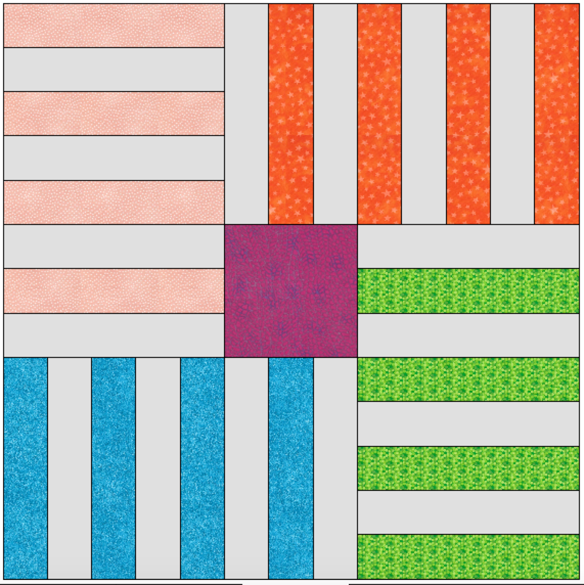 Confessions of a Fabric Addict: Rockin' Rectangles - Small Town!