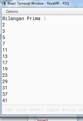 Membuat Coding Bilangan Prima Menggunakan BlueJ - Backspace