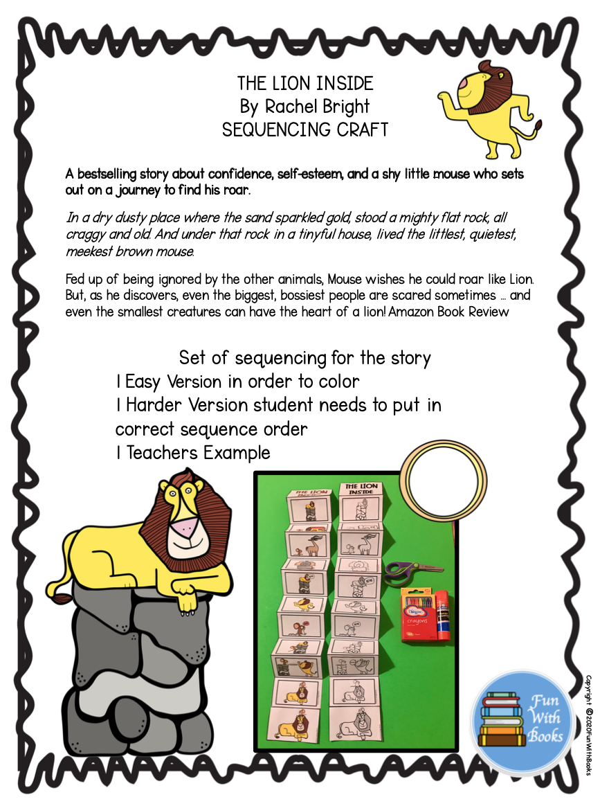 THE LION INSIDE SEQUENCING ~ Book Units by Lynn