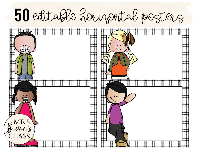 Editable Class Posters / Charts featuring Melonheadz Kidlettes | Mrs ...