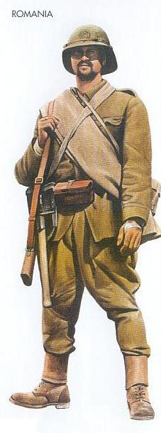 Military Uniforms of World War II: WW2 Soldier of Romanian Army.