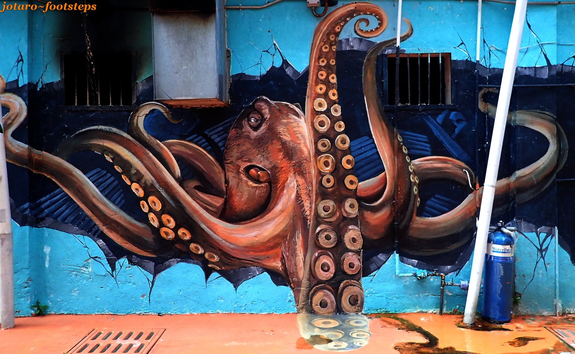 Footsteps - Jotaro's Travels: Art Gallery - Klang Art Street Murals