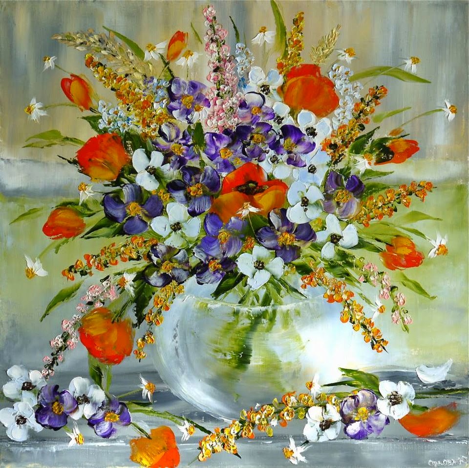 Mon jardin fleuri: Quelques jolis tableaux fleuris...