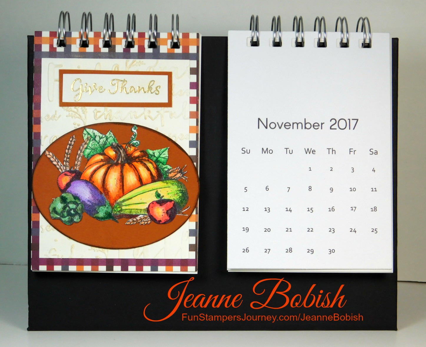 Jeanne Bobish : November/Thanksgiving Flip Book Cover