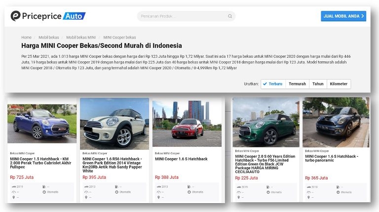 Harga Mini Cooper Bekas Lebih Murah,Simak Daftarnya.!! - otospeedmagz.com