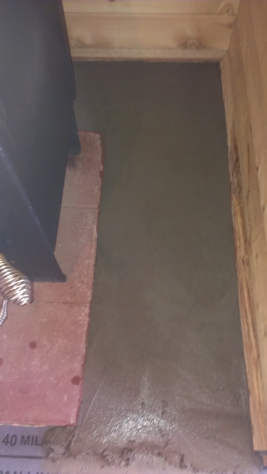 Outdoor Sauna Build- How I Built My Wood Fired Sauna: Cement over the ...