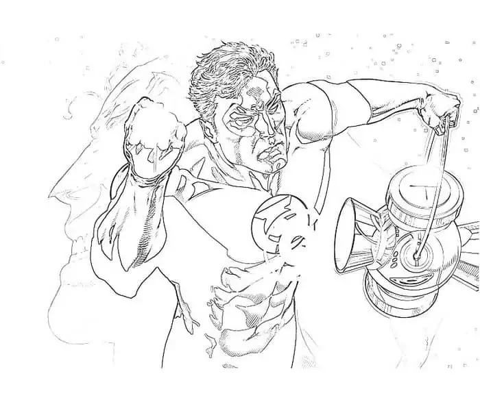 The Green Lantern Coloring Pages - Yuk Sebar