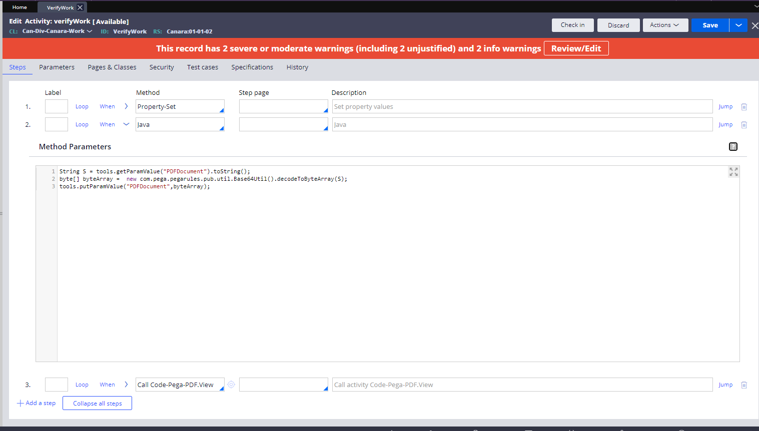 Pega Learnings: How to download Base64 pdf file by using Pega Activity