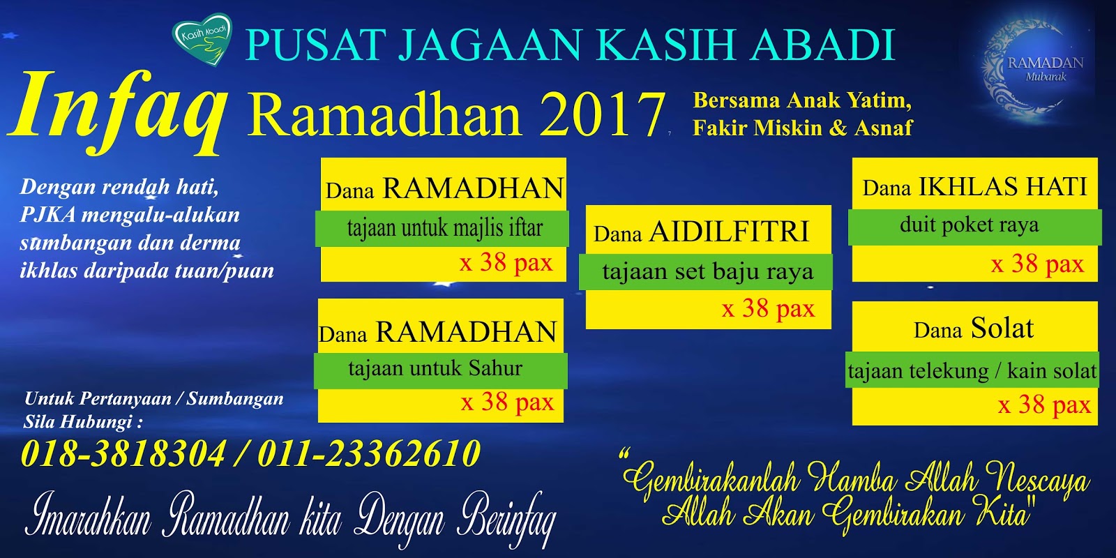 Infaq Ramadhan 2017 | Anak-Anak Yatim, Fakir Miskin dan Asnaf Zakat
