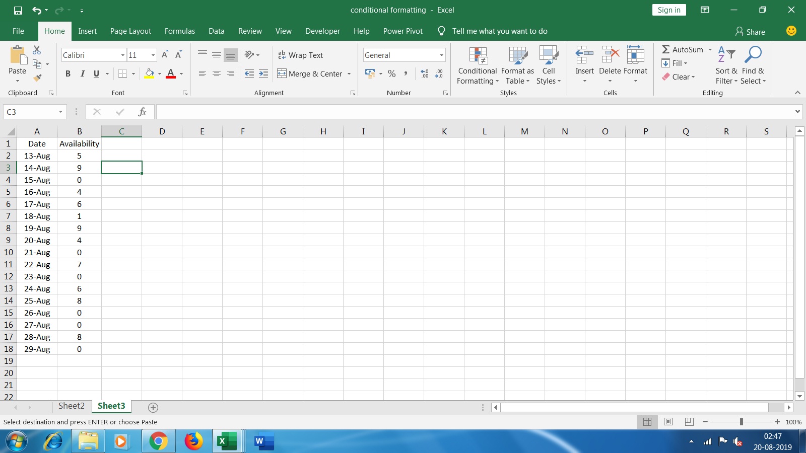 Excel Tricks: Conditional Formatting Example with Formula
