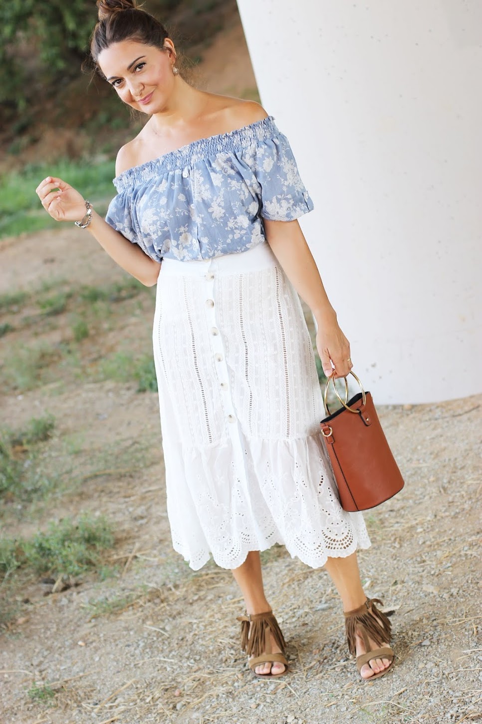 El blog de Renée: Como combinar una falda blanca con encaje