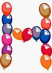 Alfabeto hecho con globos dibujados. - Oh my Alfabetos!