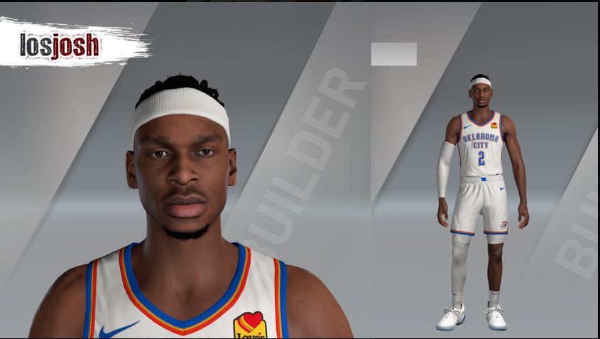 Shai Gilgeous-Alexander Cyberface, Hair and Body Model By Losjosh [FOR ...