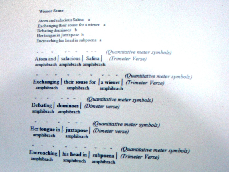 Poetrydish: The Amphibrach Foot