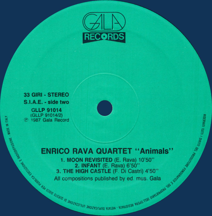 Jazz from Italy: Enrico Rava Quartet _ Animals _ 1987