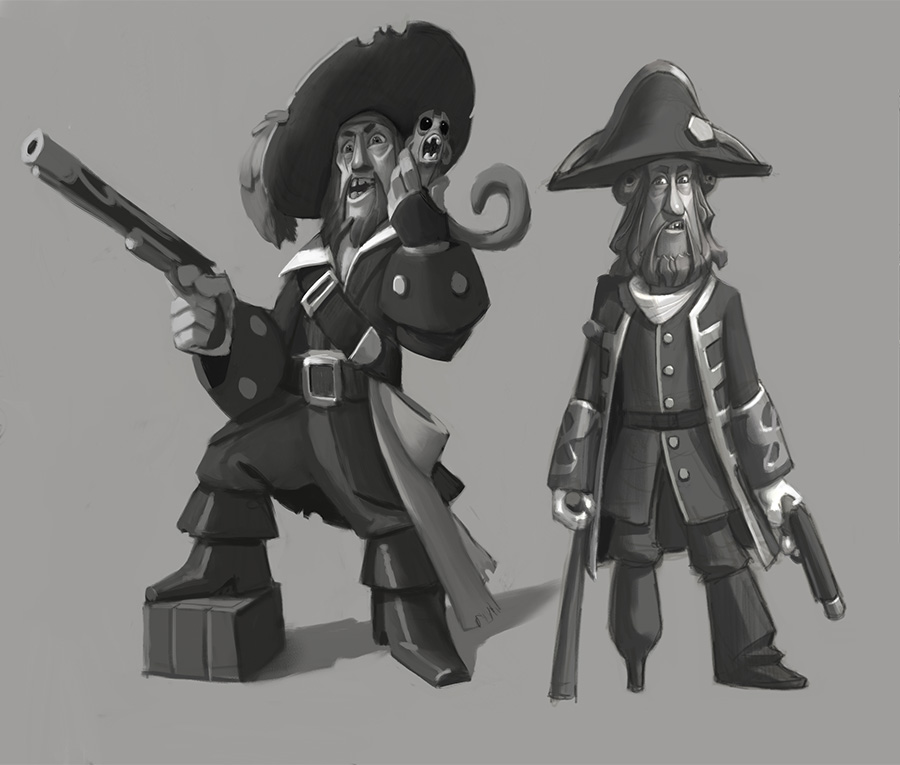 Sam's Tasty Art: Inifinity: Designing Hector Barbossa