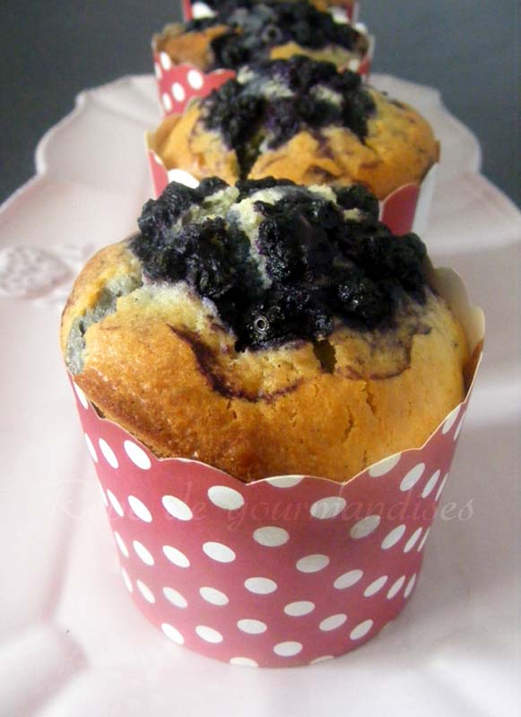 Rêve de gourmandises 2: Muffins aux myrtilles, citron et huile d'olive Rêve de gourmandises 2: Muffins aux myrtilles, citron et huile d'olive