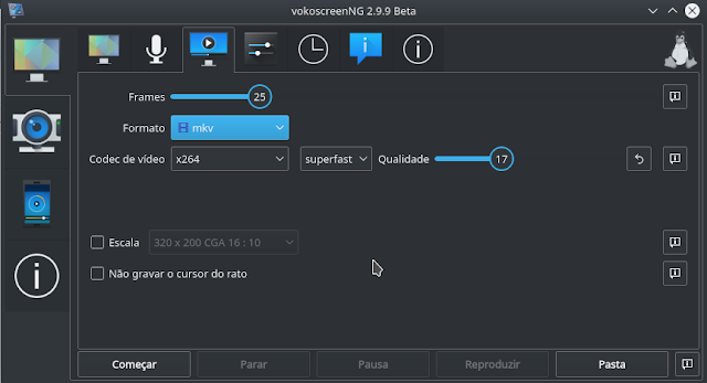 Screencast com Vokoscreen-ng nas distribuições Linux debian e derivados