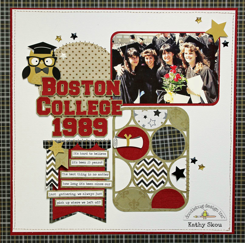 Doodlebug Design Inc Blog: The Graduates: Boston College Layout Inspiration