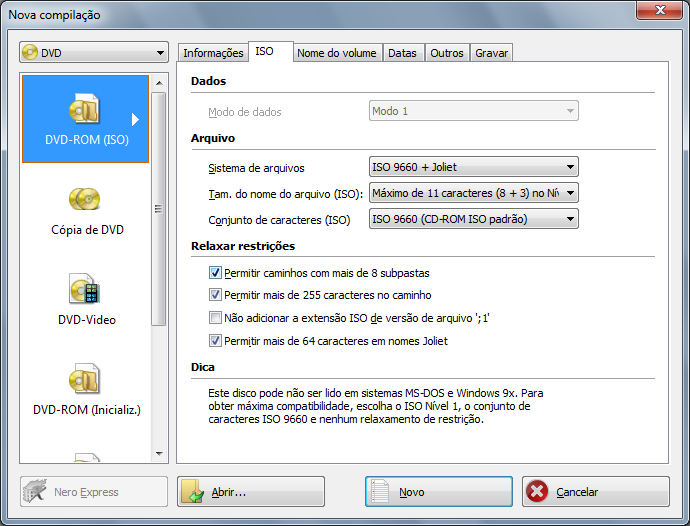 DICAS: Como criar uma imagem ISO usando o Nero