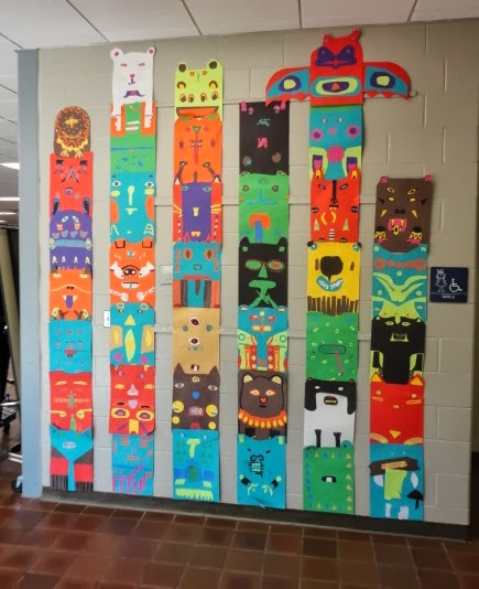 Thomas Elementary Art: 4th Grade Totem Pole Collage