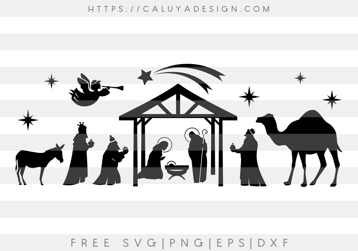 Fields Of Heather: Where To Find Free Nativity SVGS