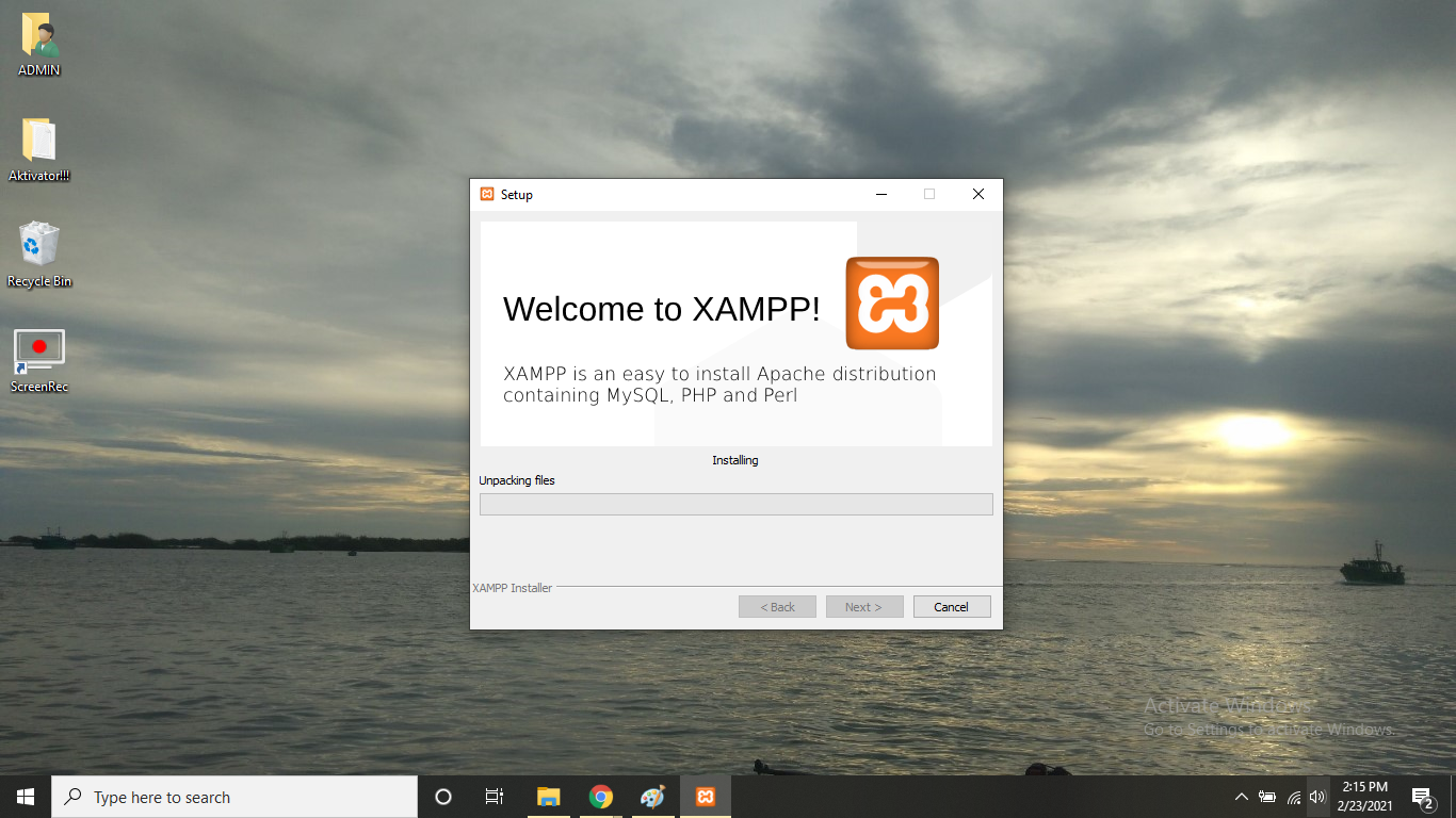 Web Design Installing Php Server Xampp In Windows