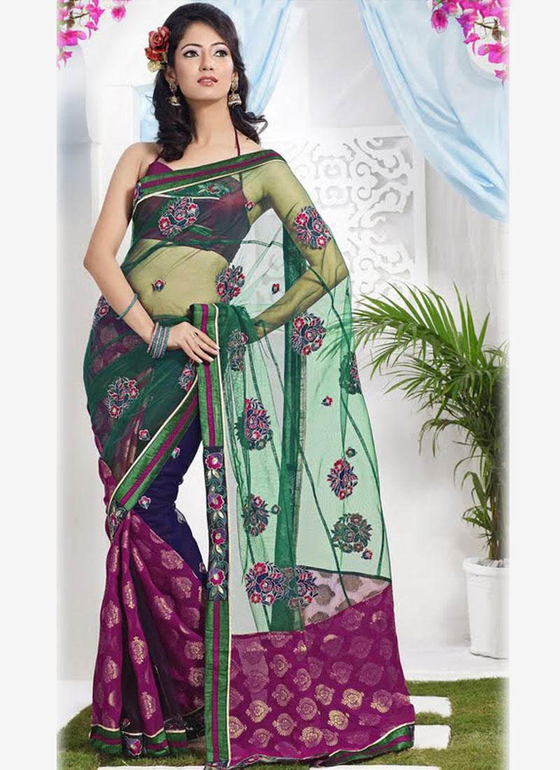 Saree Designs | Saree Designs For Summer | Net, Georgette and Chiffon ...