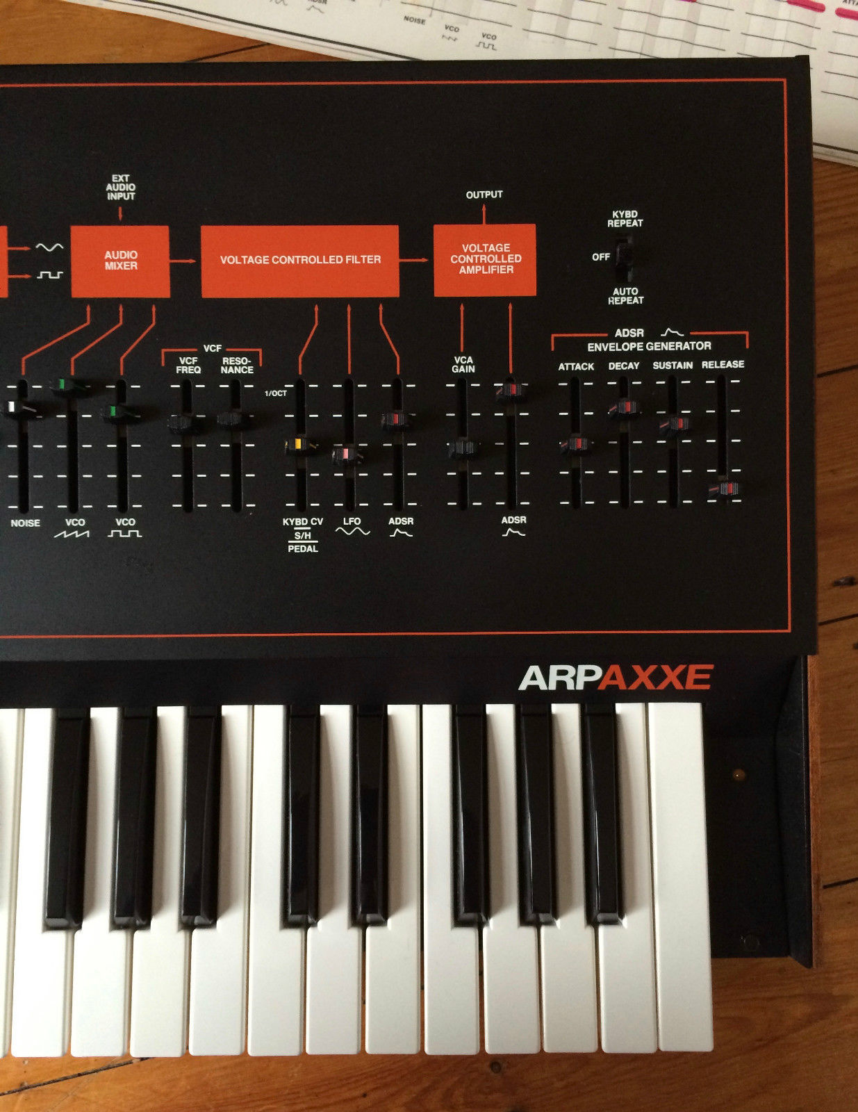 MATRIXSYNTH: ARP AXXE Analog Synthesizer + ORIGINAL MANUAL + PATCH CHARTS